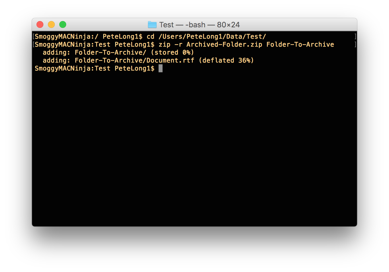 Mac OSX Creating Password Protected Zip Files PeteNetLive