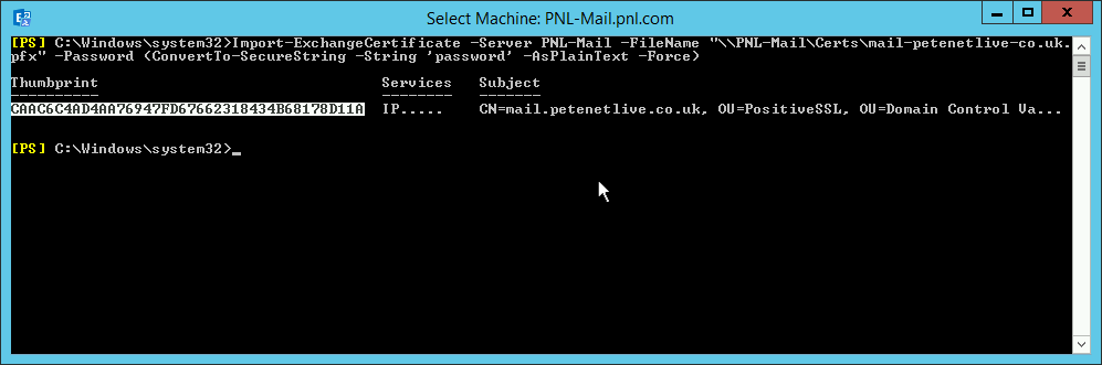 Exchange Create A PFX Certificate And Import A Private Key PeteNetLive