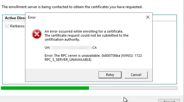 Windows - Certificate Enrollment Fails | PeteNetLive