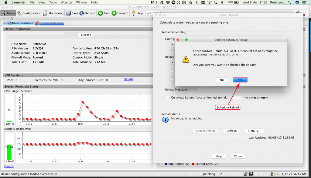 Cisco ASA5500 Update System and ASDM (From ASDM) | PeteNetLive