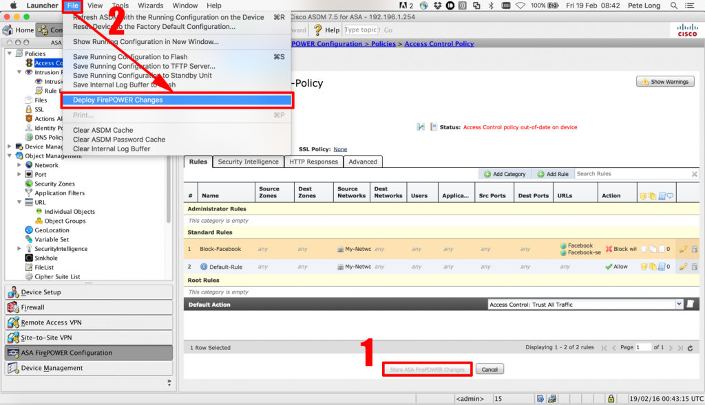 Setup FirePOWER Services (for ASDM) | PeteNetLive