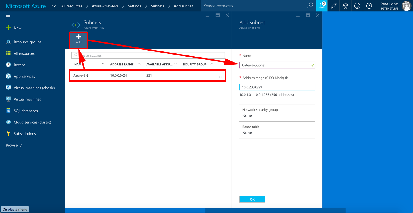 Microsoft Azure To Cisco ASA Site to Site VPN | PeteNetLive