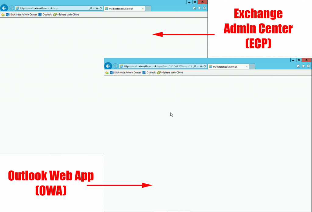 Exchange - OWA and ECP Websites Blank After Logon | PeteNetLive