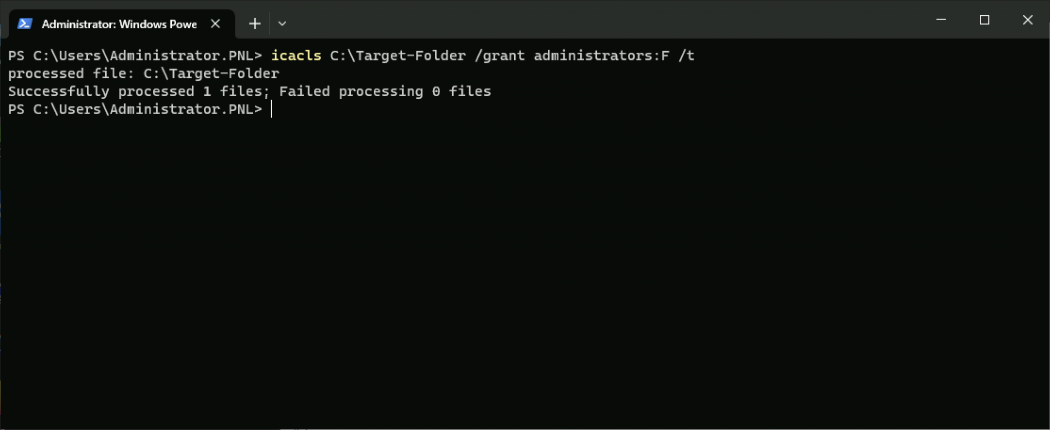 Take Ownership and Grant 'Full Control' Recursively | PeteNetLive