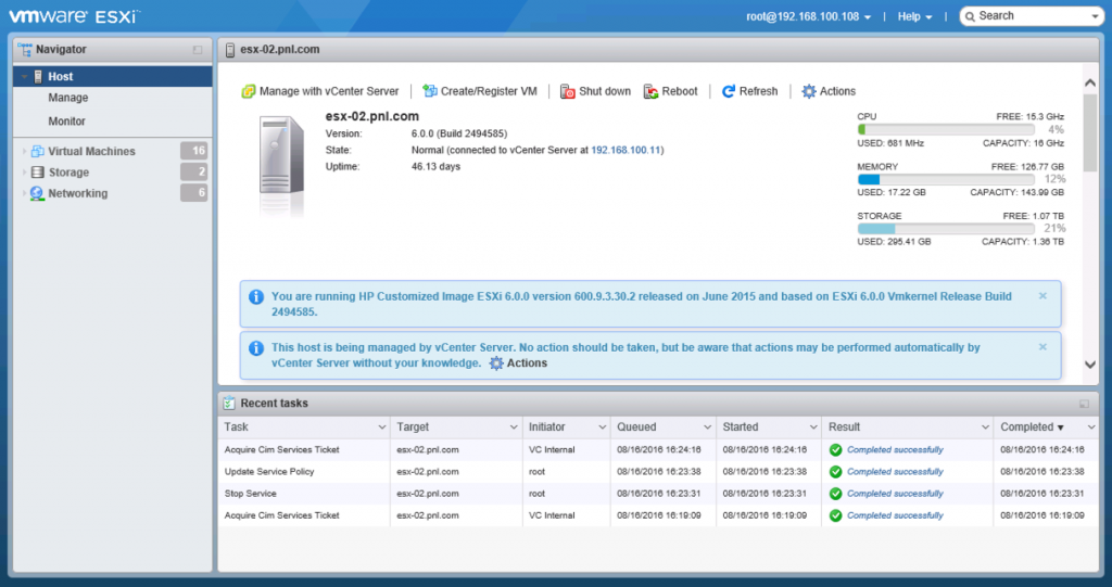 VMware ESX - Enable 'Embedded Host Client' | PeteNetLive