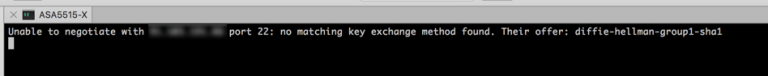 mac SSH Error 'No Matching Exchange Method Found'