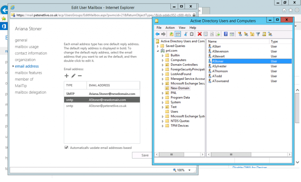 Exchange 2016 / 2019 Adding a New Email Domain | PeteNetLive