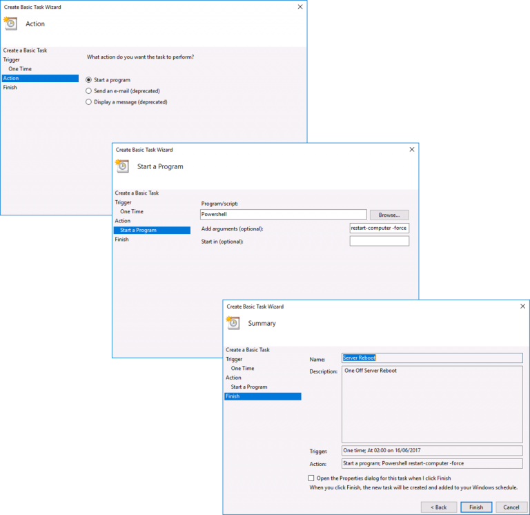 Windows Server - Schedule a Reboot | PeteNetLive