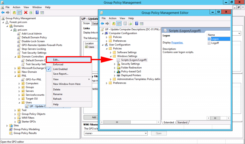 Updating Domain Computer Objects with Last Logon and Machine Information