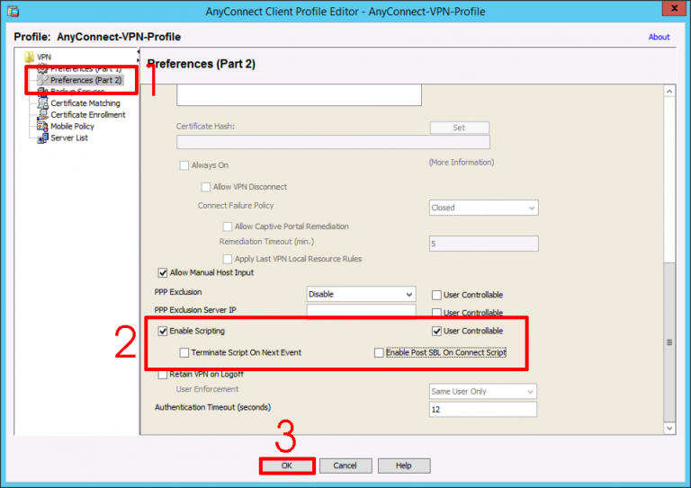 Cisco AnyConnect - Running 'Logon Scripts / OnConnection Scripts ...