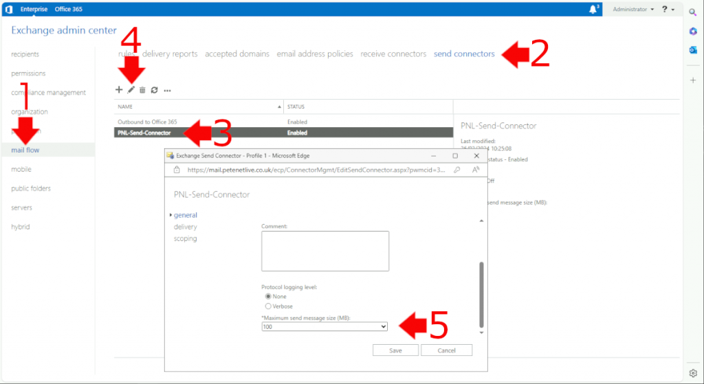 Exchange Size Limits | PeteNetLive