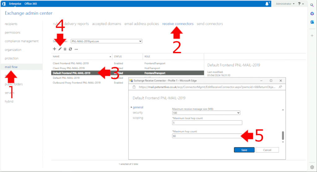 Exchange Size Limits | PeteNetLive