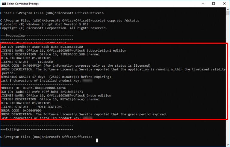Finding Out Your Microsoft Office Licence Version | PeteNetLive