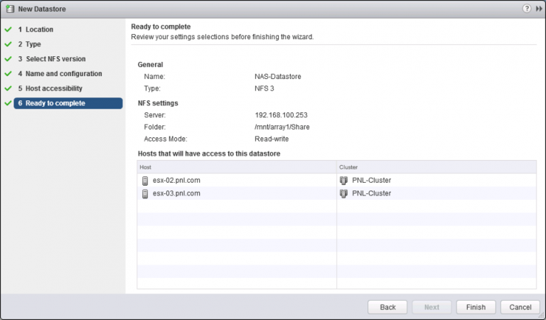 VMWare vSphere: Adding NFS Storage | PeteNetLive
