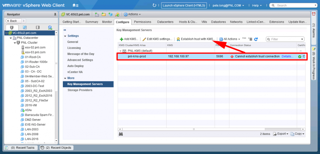 VMware vSphere Virtual Machine Encryption | PeteNetLive