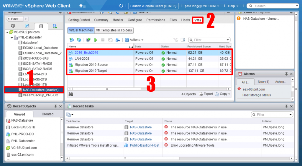 VMware Cannot Remove / Unmount an NFS Store | PeteNetLive