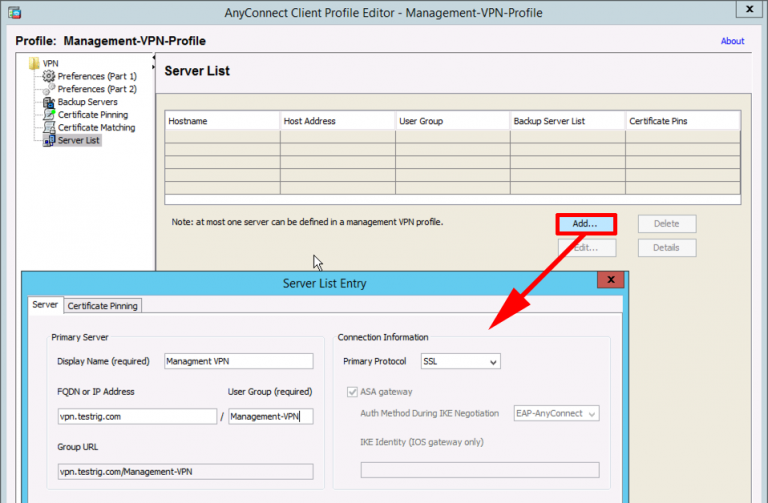 AnyConnect 'Management VPN Tunnel' Configuration | PeteNetLive