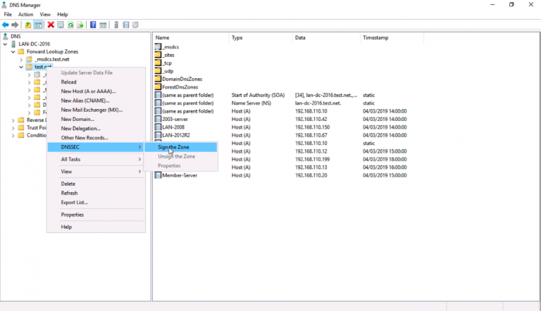 Windows: Deploy and Configure DNSSEC | PeteNetLive