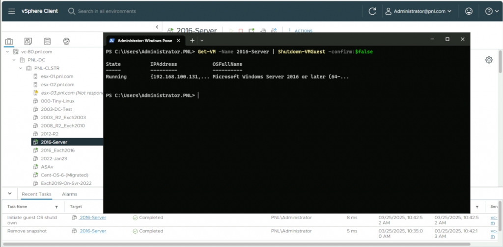 VMware: Export a VM to OVA With PowerCLI | PeteNetLive