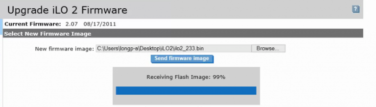 HP iLO Upgrade Stops at 99% | PeteNetLive