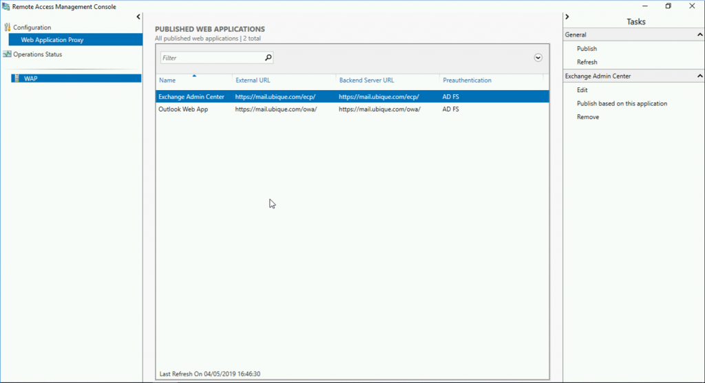 Presenting Exchange 2019 With WAP and ADFS | PeteNetLive