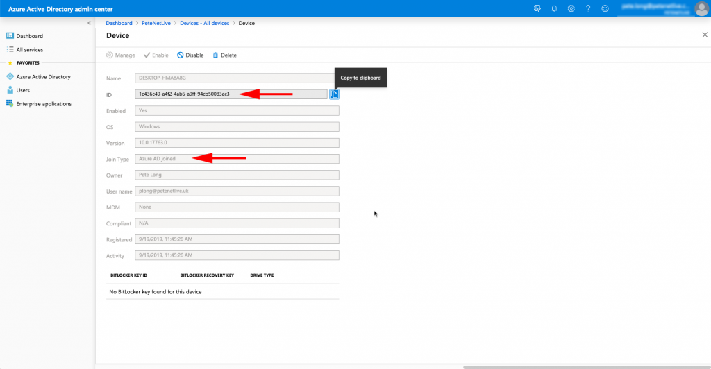 Find The Azure AD Join Type | PeteNetLive