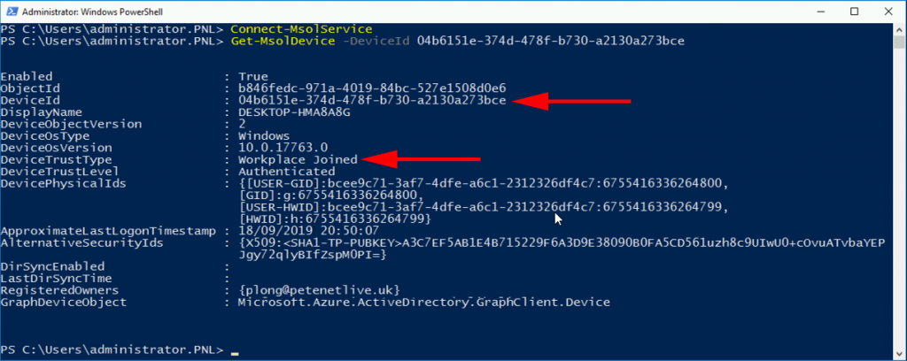 Find The Azure AD Join Type | PeteNetLive