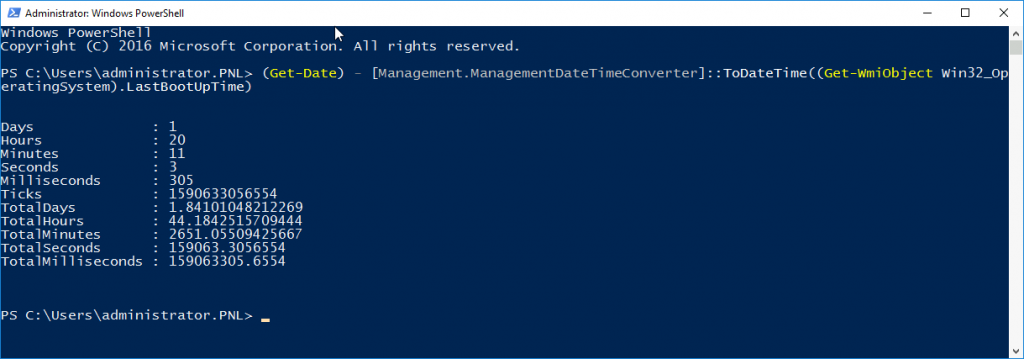 Windows - Find your 'Uptime' | PeteNetLive
