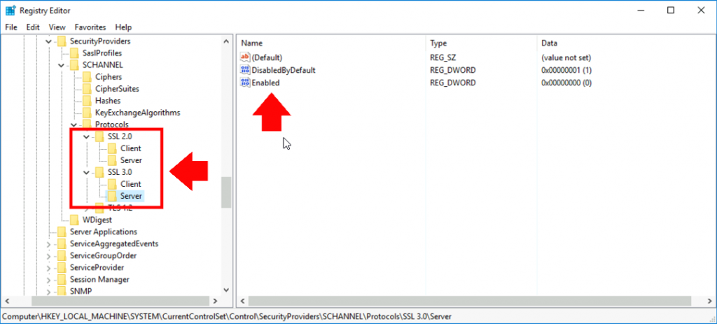 Windows Server: Disabling SSL 3.0, TLS 1.0, and TLS 1.1 | PeteNetLive