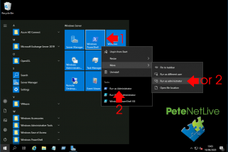 Run PowerShell (and Command Prompt) Administratively | PeteNetLive