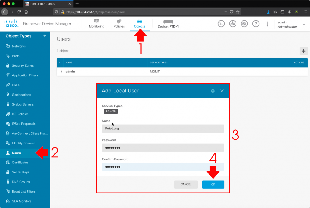 Cisco FTD Deploy AnyConnect (from FDM) | PeteNetLive