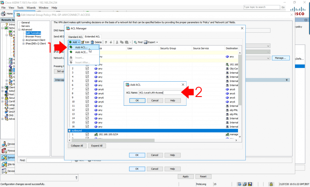 AnyConnect: Allow 'Local' LAN Access | PeteNetLive