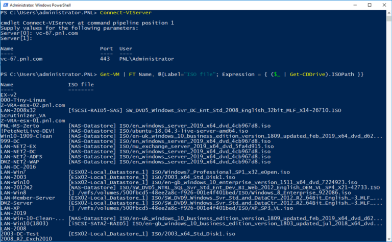 VMware: Find Connected ISO's | PeteNetLive