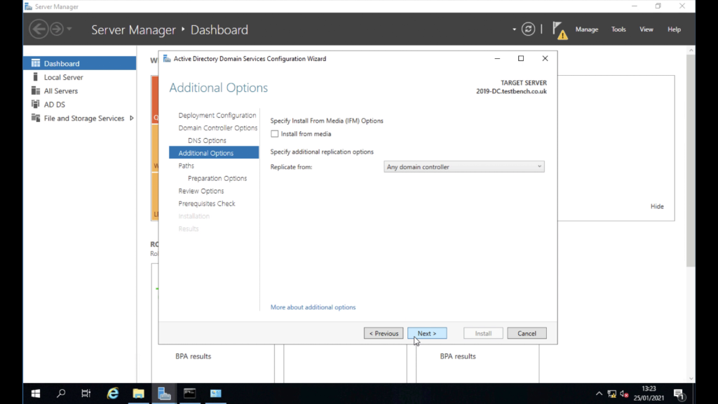 Migrate From Server 2012 to Server 2019 Domain Controllers