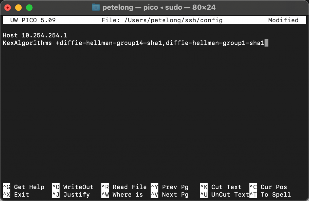 mac SSH Error 'No Matching Exchange Method Found'