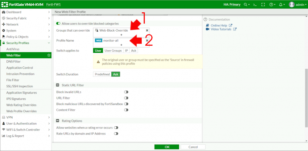 FortiGate Web Filtering Setup and Deployment | PeteNetLive
