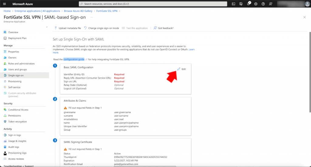 FortiClient Azure Authentication | PeteNetLive