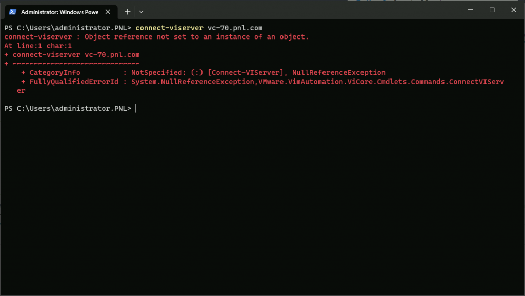 VMware: PowerCLI Errors | PeteNetLive