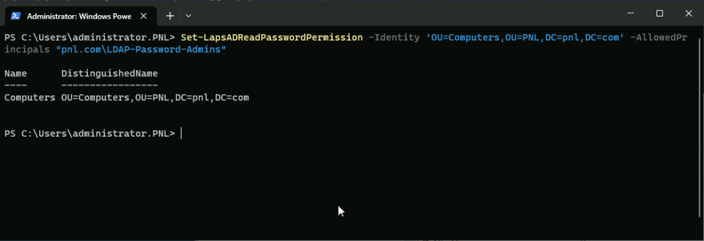 Delegate LAPS Administration | PeteNetLive