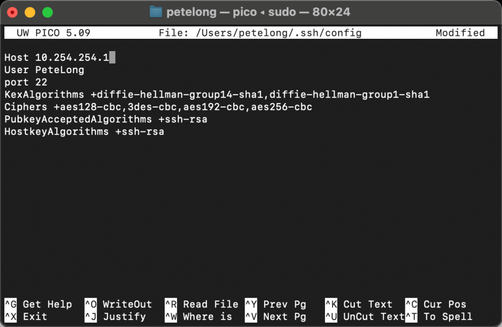 mac SSH Error 'No Matching Exchange Method Found'