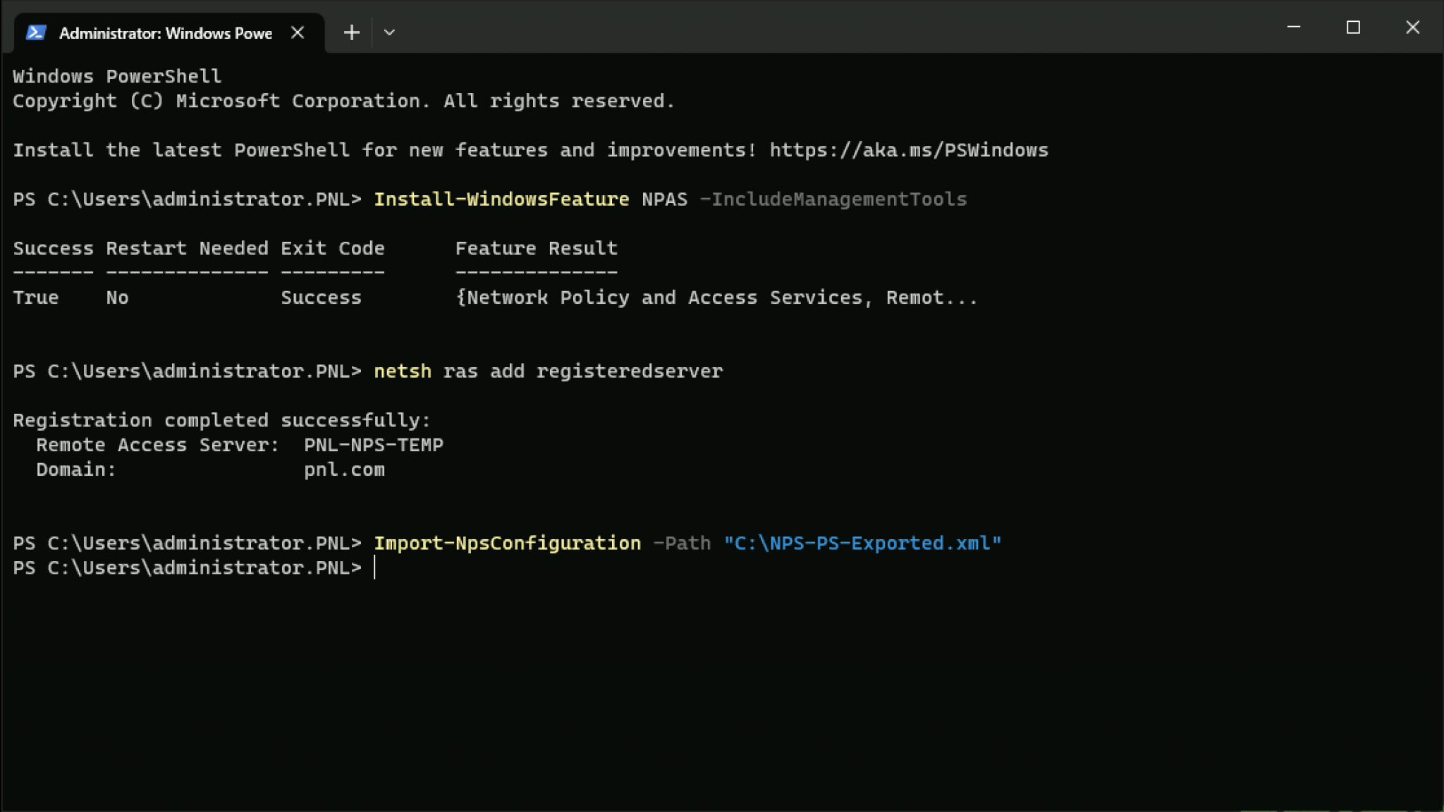 Migrate NPS Server | PeteNetLive