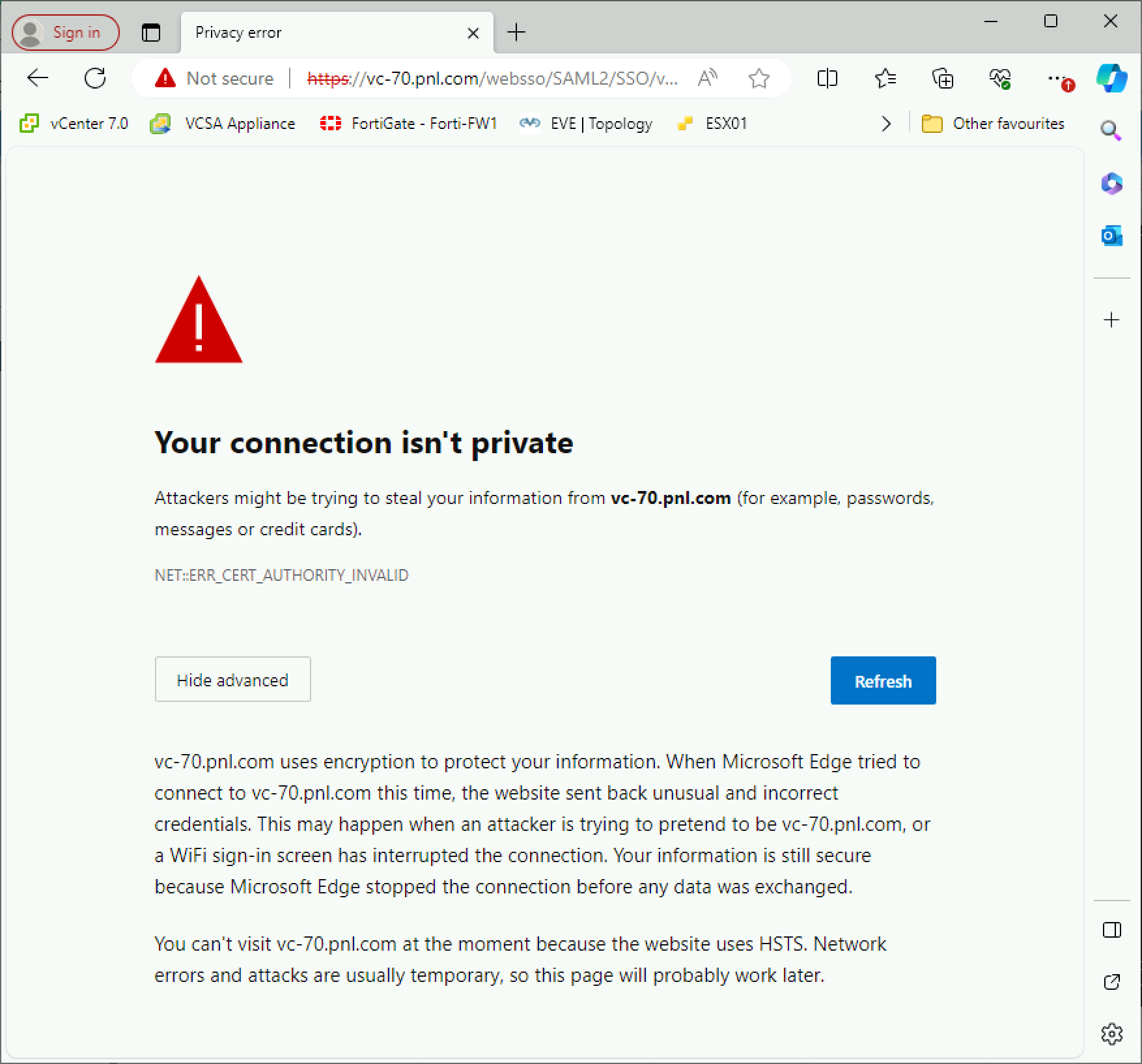 Edge Browser Bypass Blocked Certificate | PeteNetLive