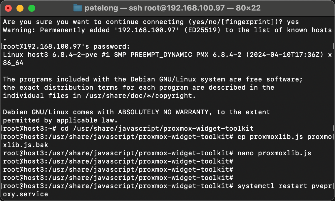 Proxmox You Do Not Have a Valid Subscription | PeteNetLive