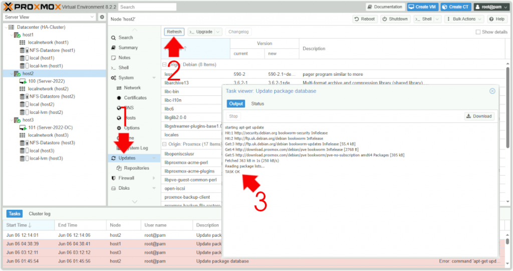 Proxmox Update Package Database Error|PeteNetLive