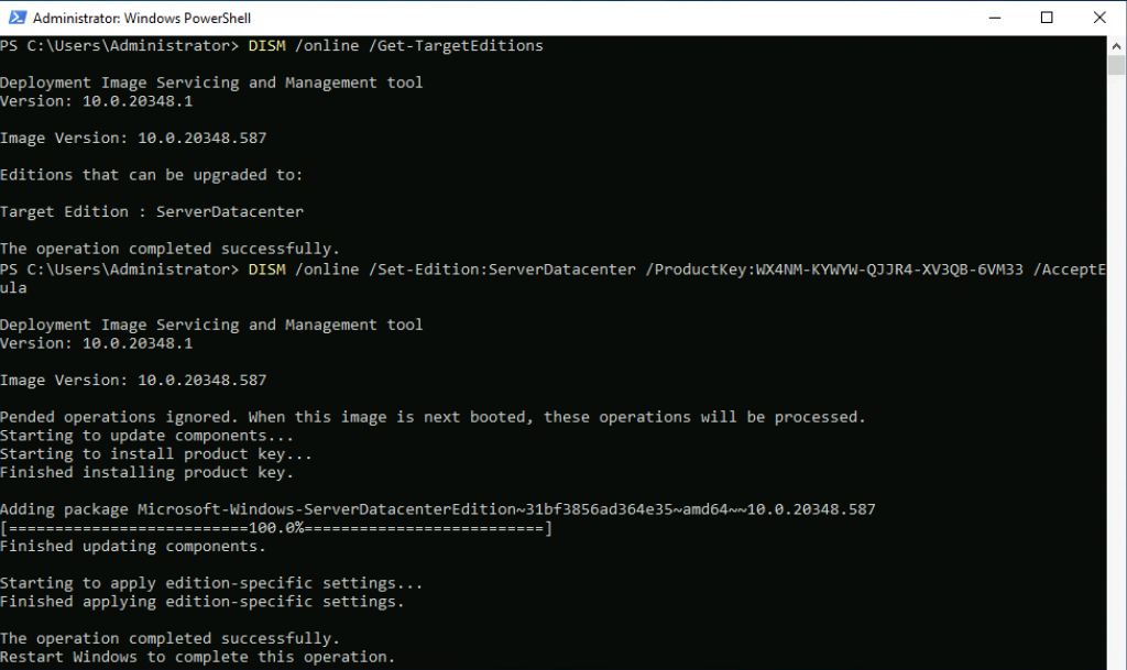Windows Server Evaluation Extending & Converting | PeteNetLive