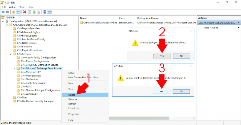 Manually Remove Exchange | PeteNetLive