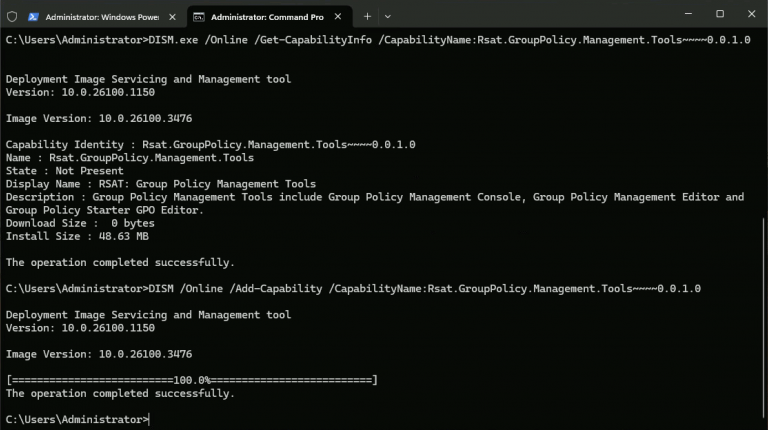 Install RSAT (Remote Server Administration Tools)